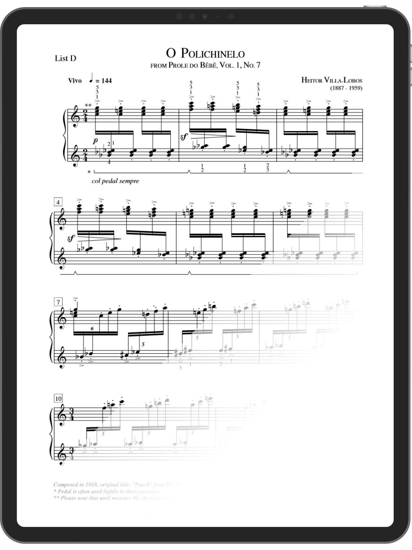 O Polichinelo (Vol. 1 No. 7) - Villa-Lobos — British Columbia ...