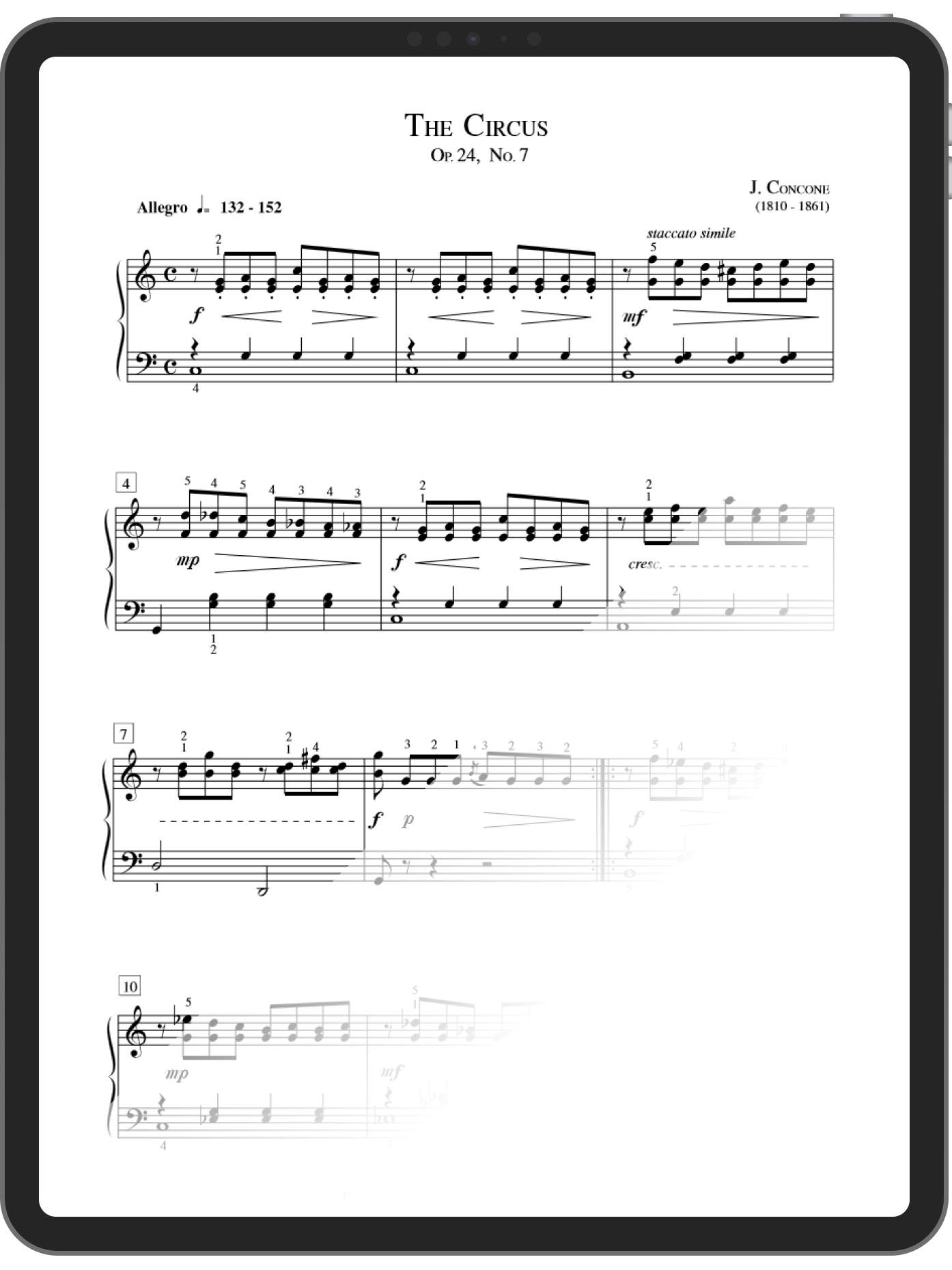 The Circus (Op. 24 No. 7) - Concone — British Columbia Conservatory of ...