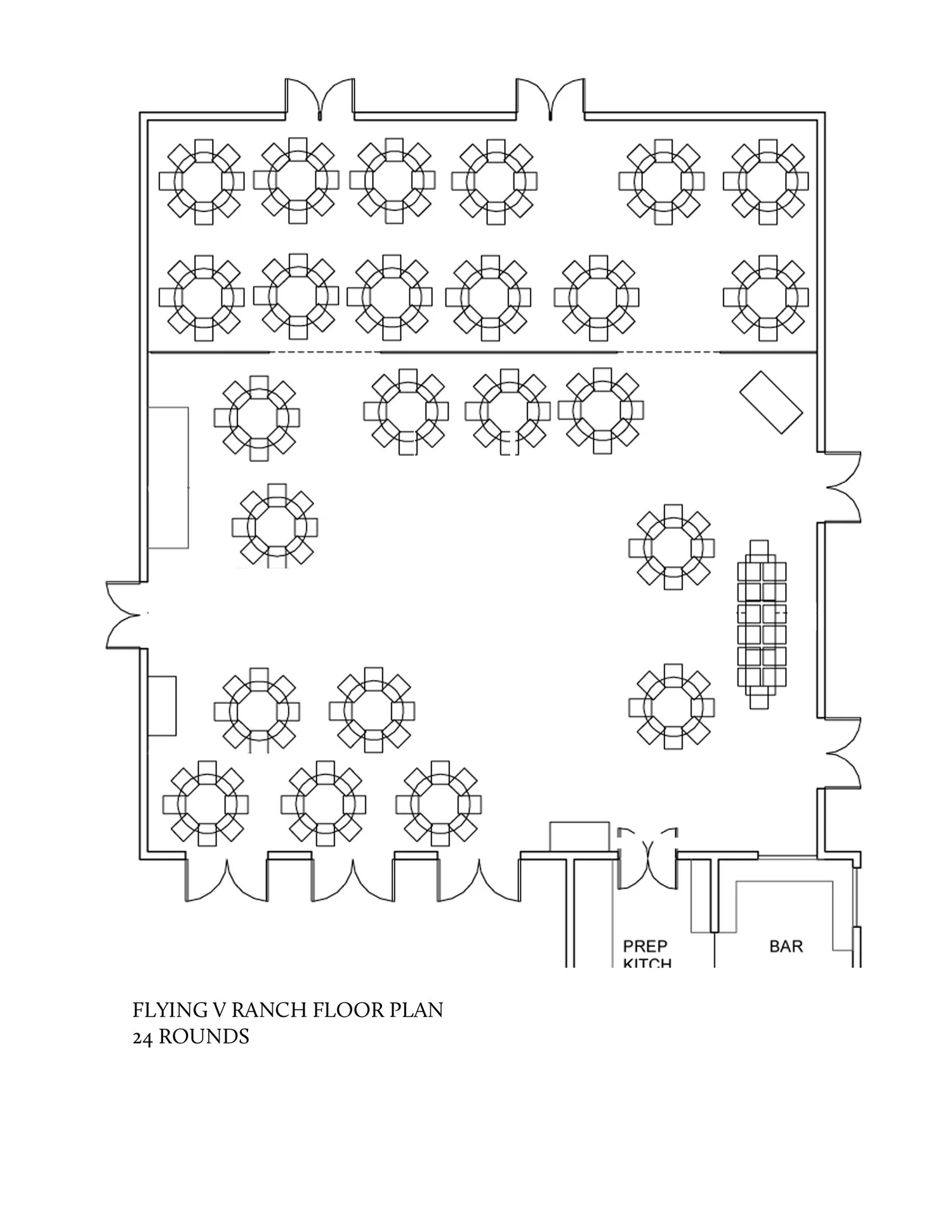 Floor Plan Guide — Flying V Ranch Event Venue
