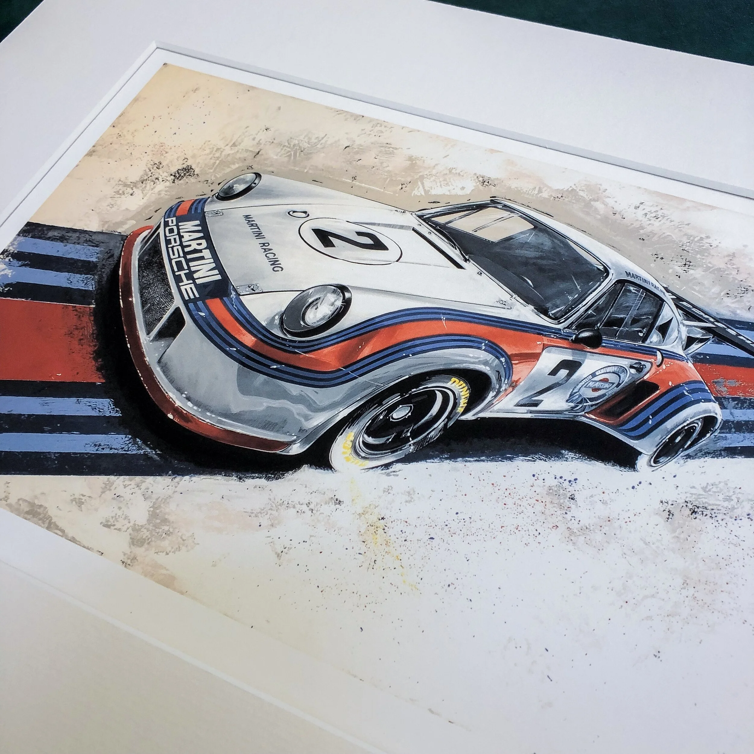 Stunning limited edition reproduction of hand painted image of Martin ...