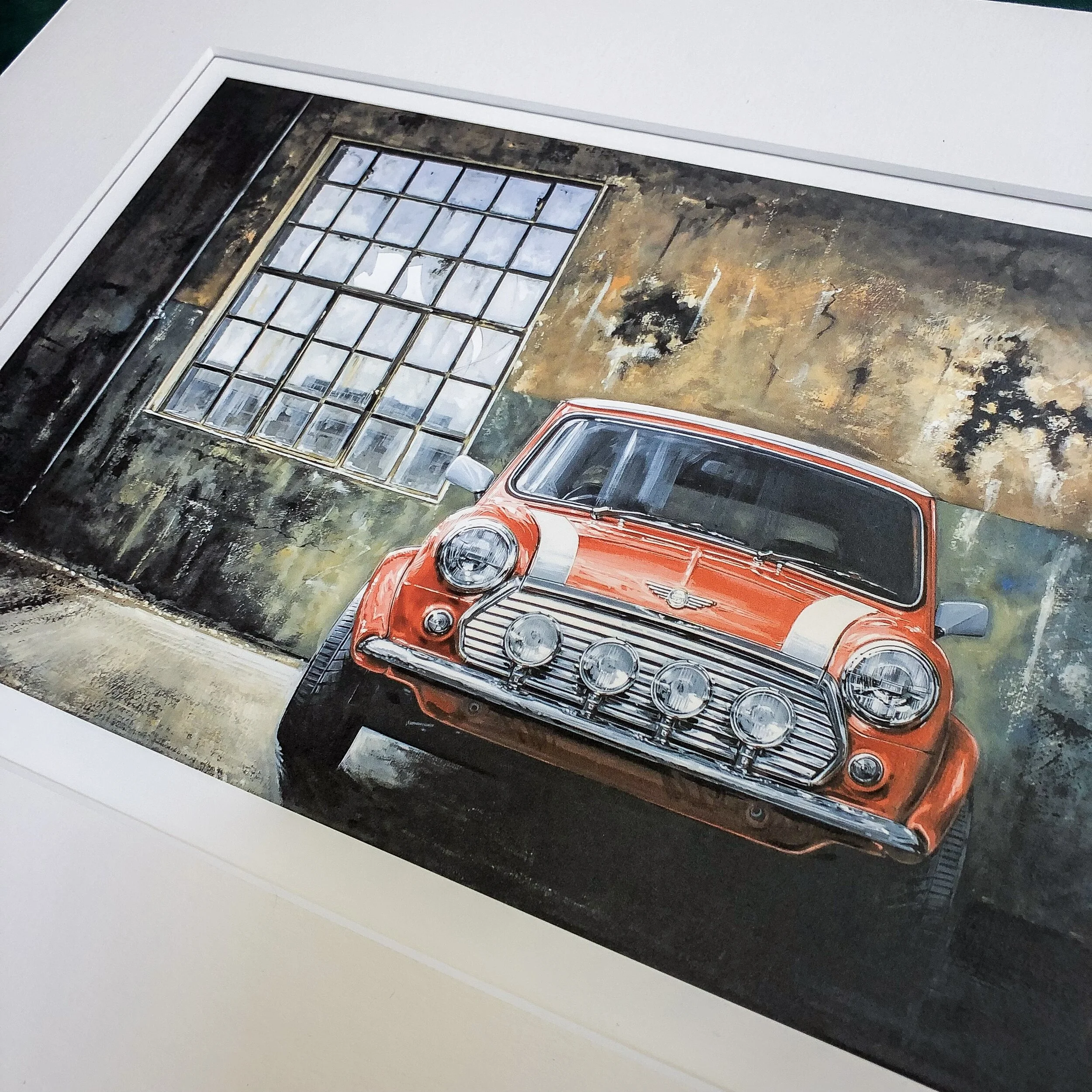 Classic Mini Cooper Limited Edition Mounted Print — Lazenby Visuals