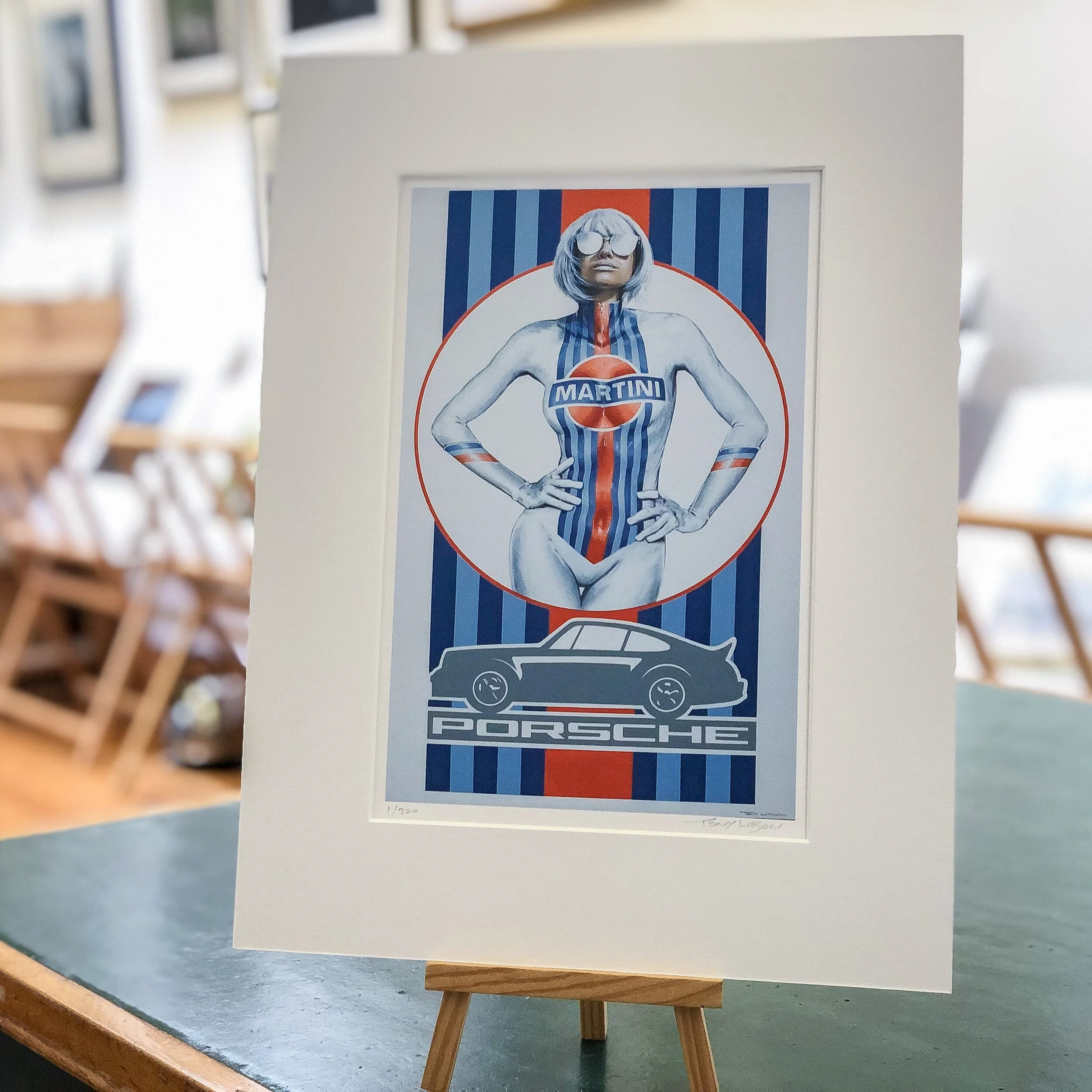 Stunning limited edition reproduction of hand painted image of Martin ...