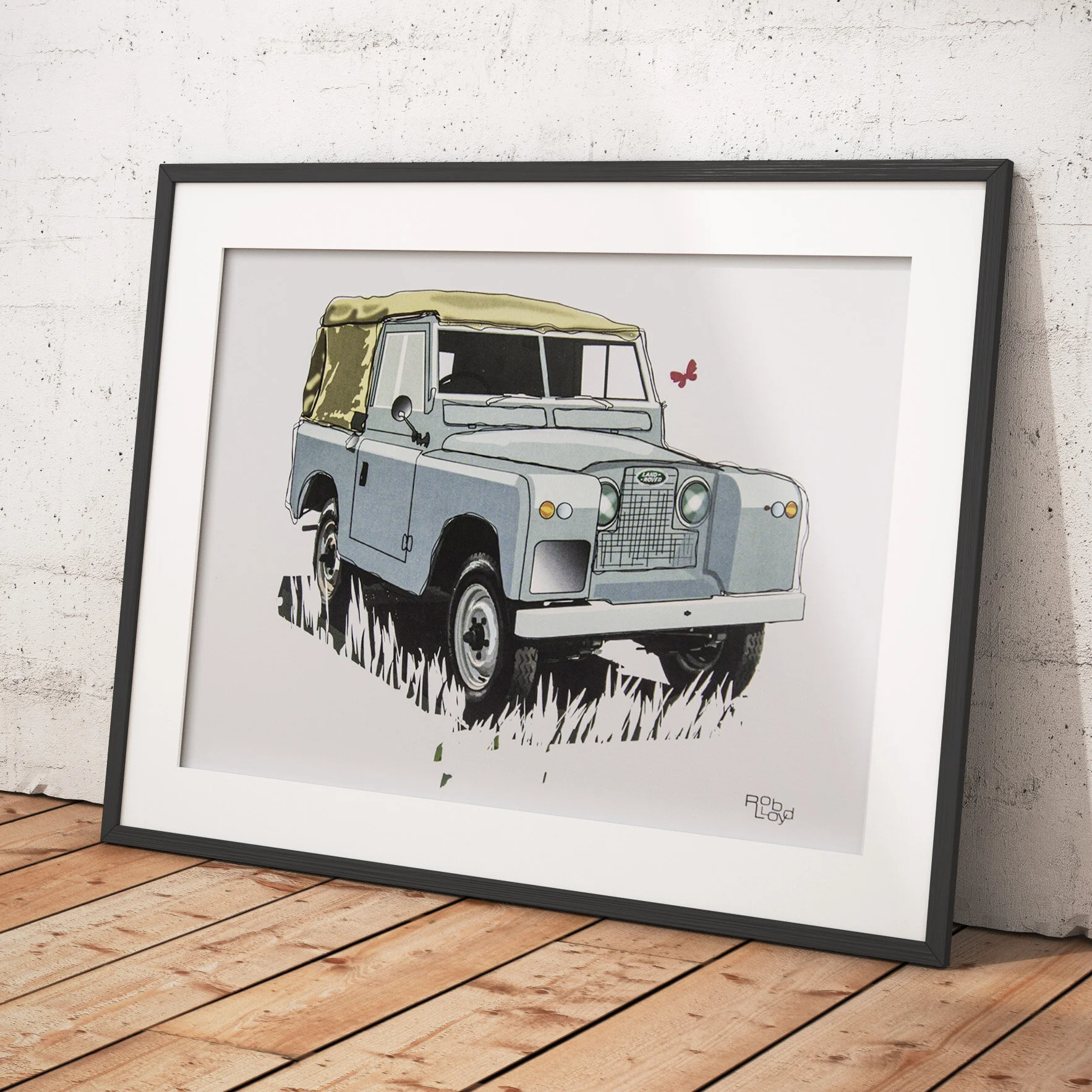 Stunning limited edition reproduction print of the great Land Rover ...