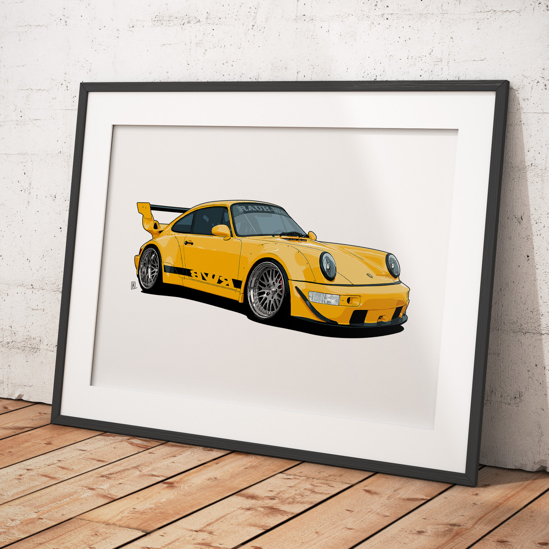 Stunning limited edition reproduction of hand painted image of black ...