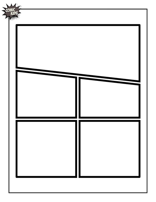 Free blank comic pages and comic bubble ideas to create your own comic ...