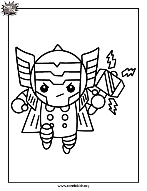 Free Printable Comic Drawing and Coloring Pages for Kids — Comic Kids