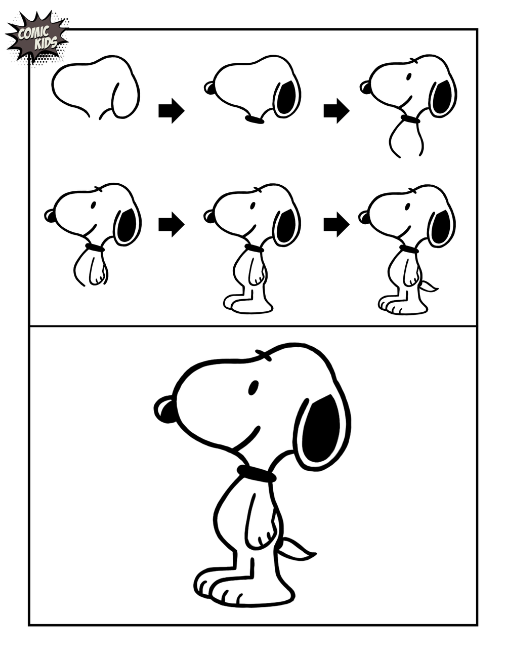 Free Cartoon Coloring Pages and Free Drawing Pages for Kids — Comic Kids