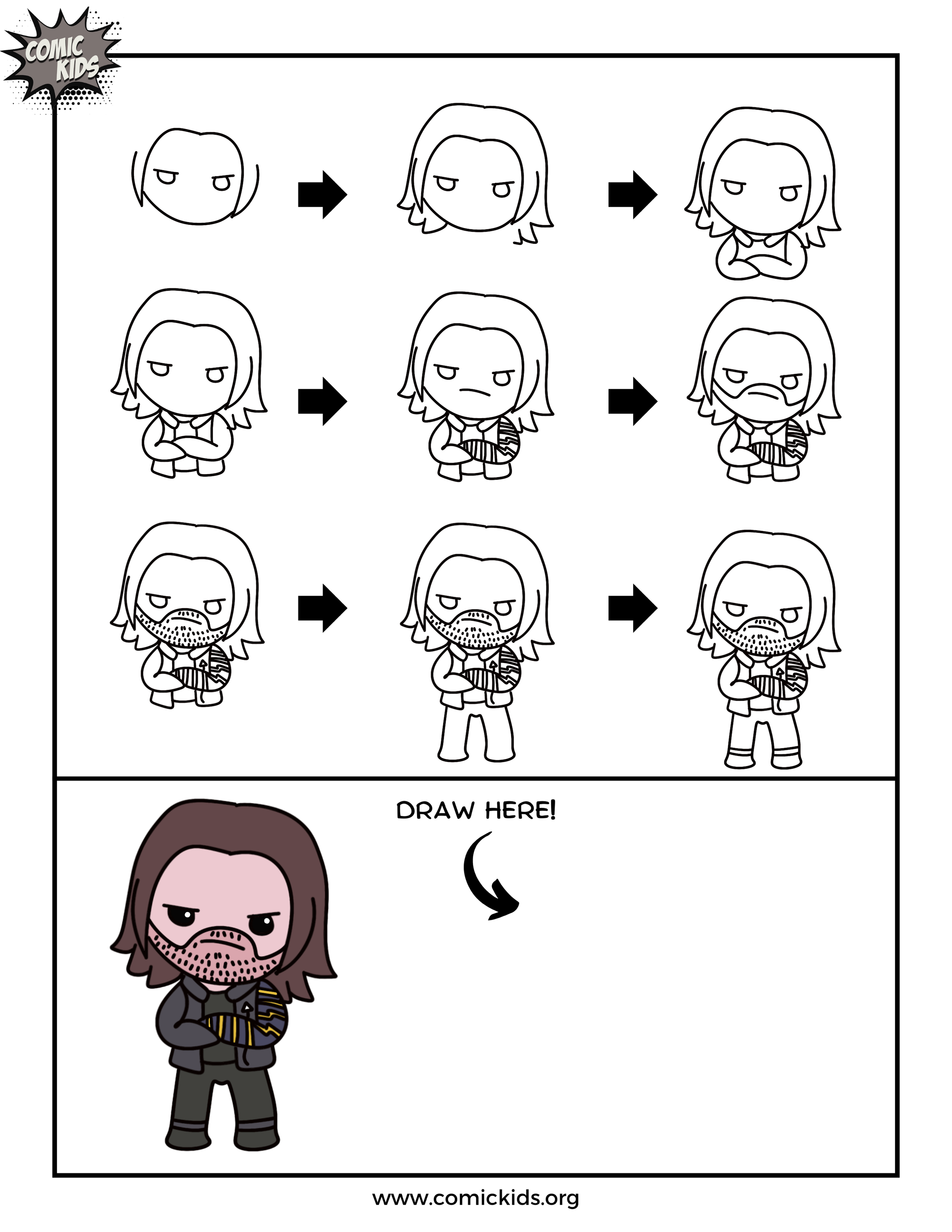 Free Printable Comic Drawing and Coloring Pages for Kids — Comic Kids