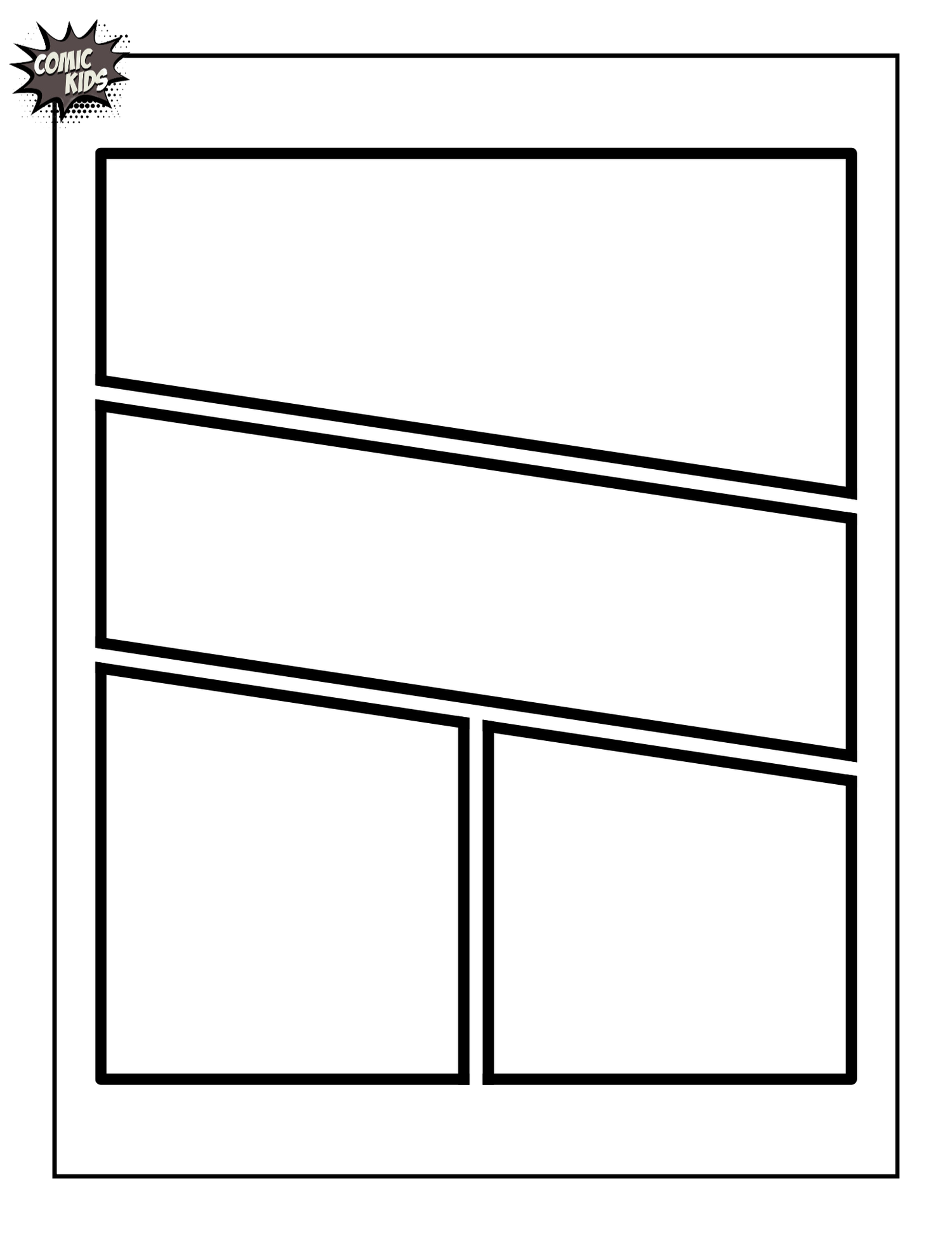 Free blank comic pages and comic bubble ideas to create your own comic ...
