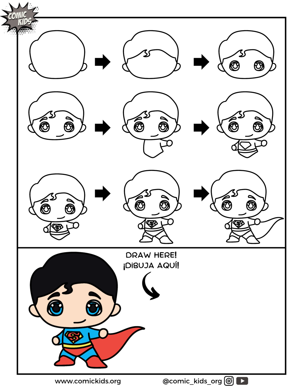 Free Printable Comic Drawing and Coloring Pages for Kids — Comic Kids