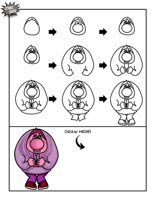 Free Cartoon Coloring Pages and Free Drawing Pages for Kids — Comic Kids