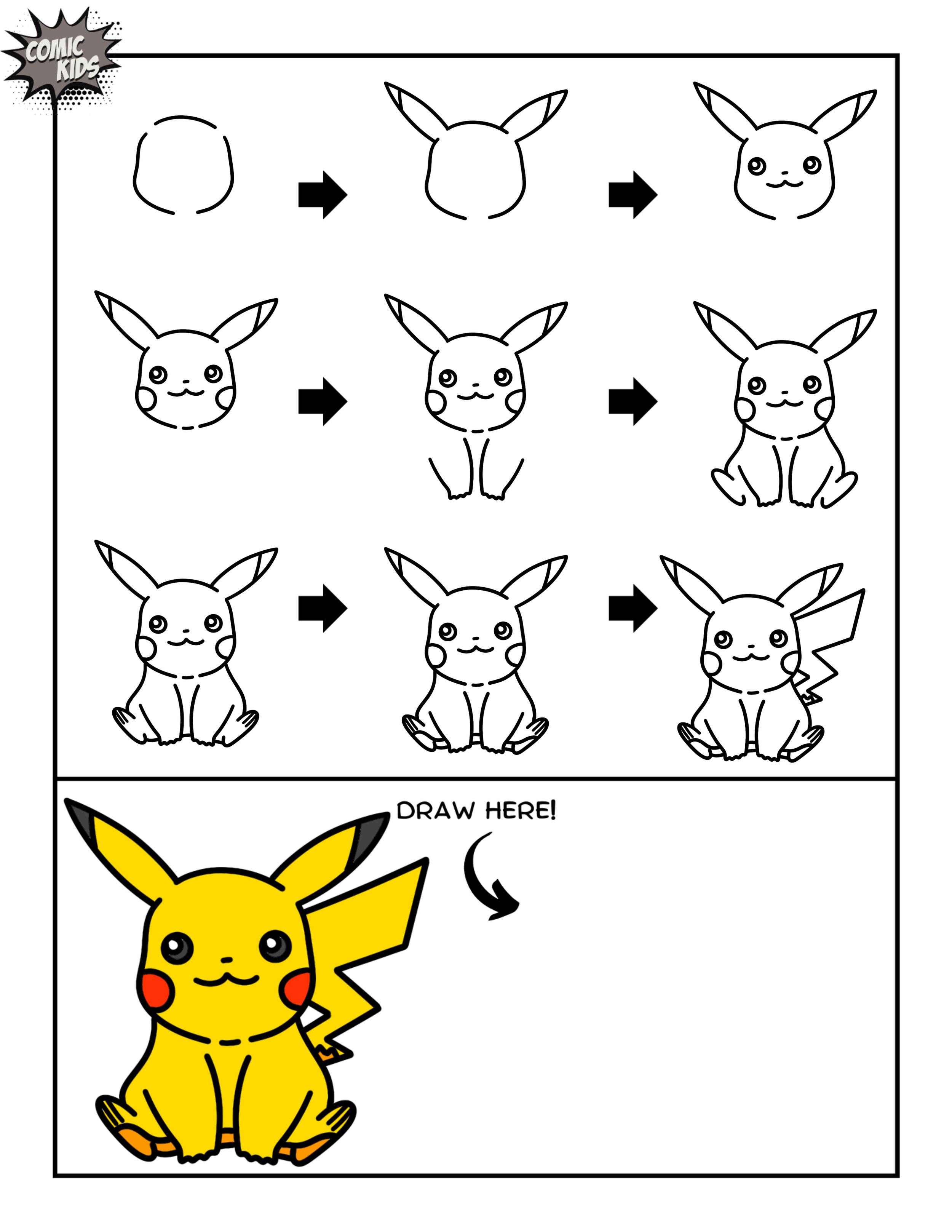 Free Cartoon Coloring Pages and Free Drawing Pages for Kids — Comic Kids