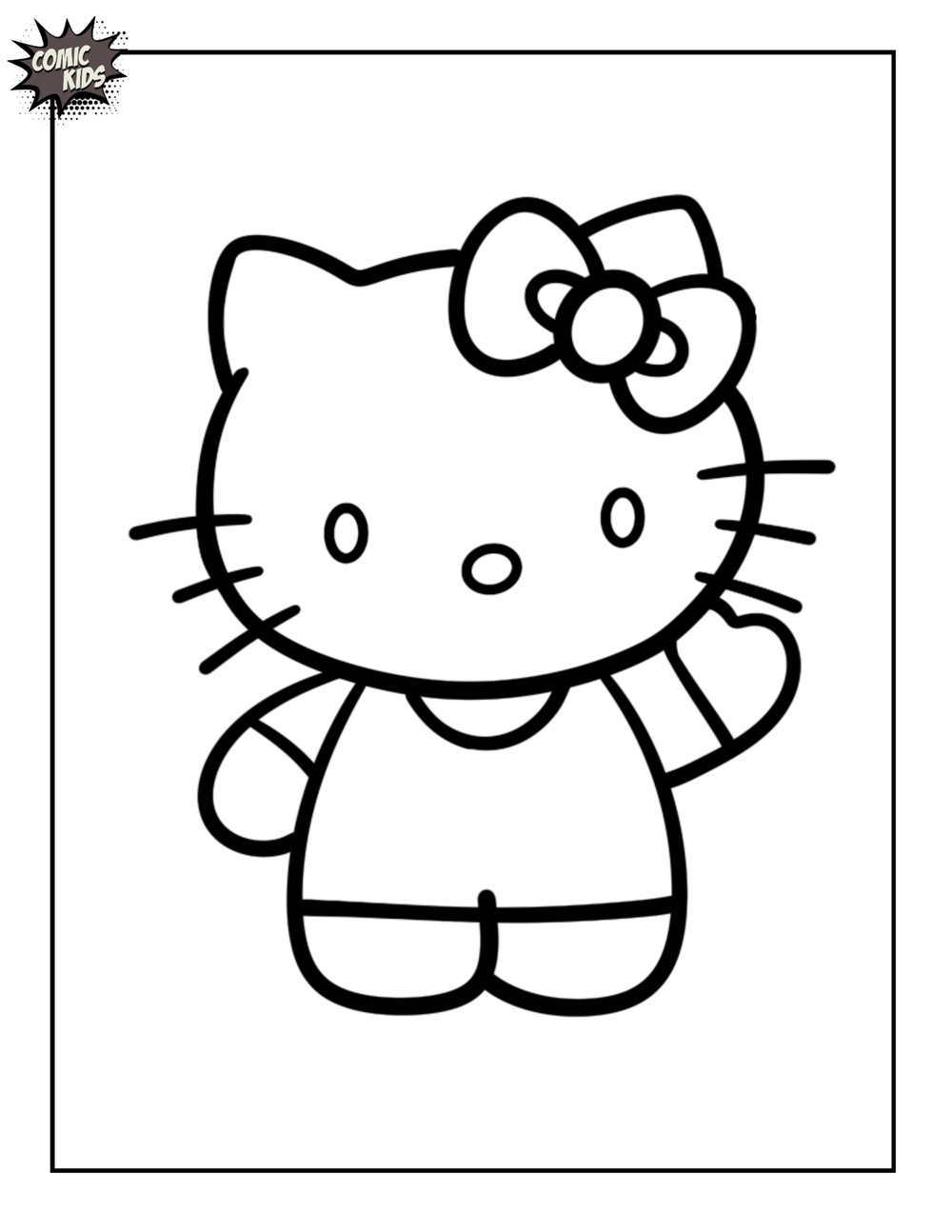 Free Cartoon Coloring Pages and Free Drawing Pages for Kids — Comic Kids
