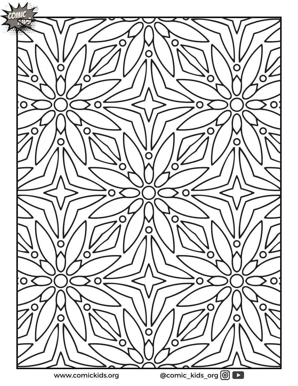 Free mandala coloring pages for adults and children — Comic Kids