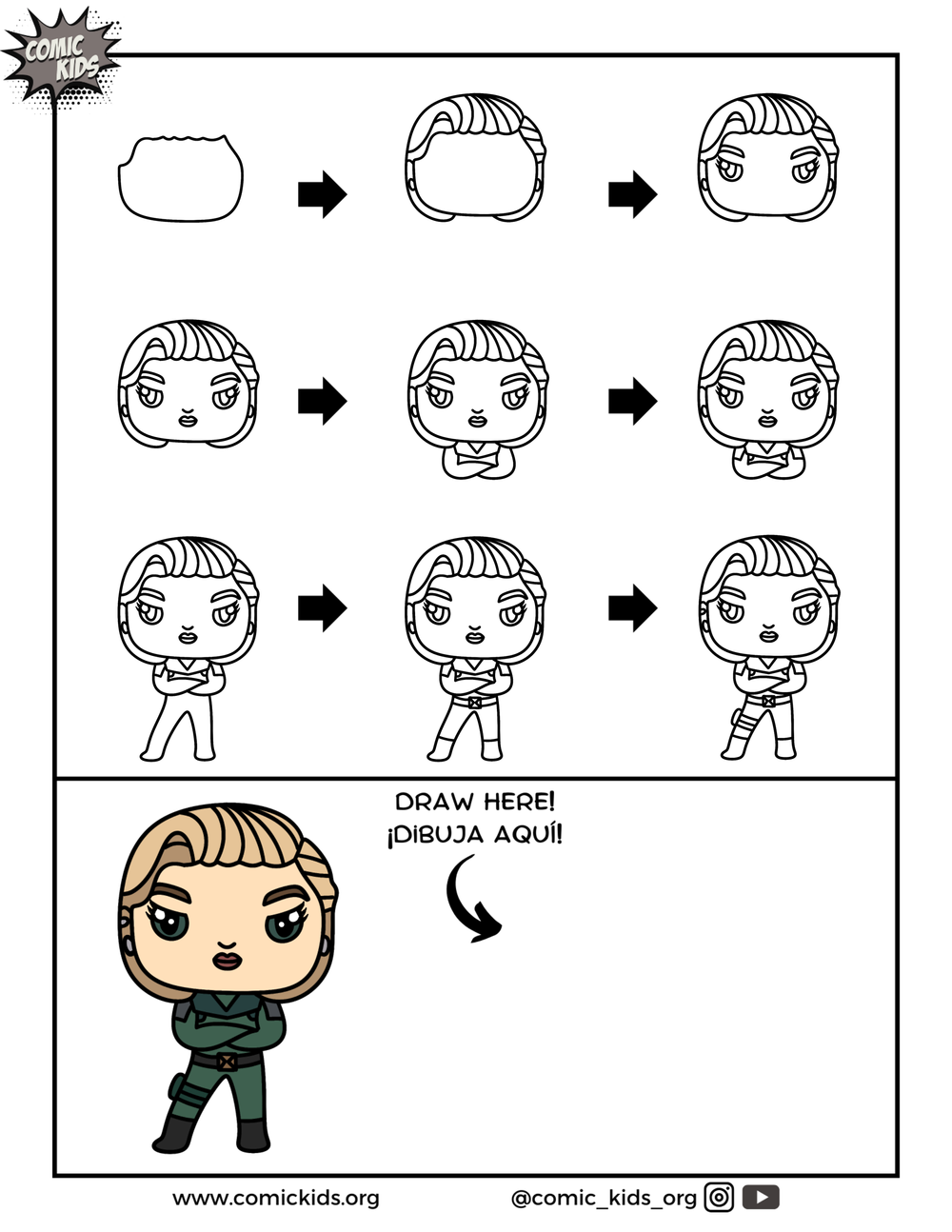 Free Printable Comic Drawing and Coloring Pages for Kids — Comic Kids