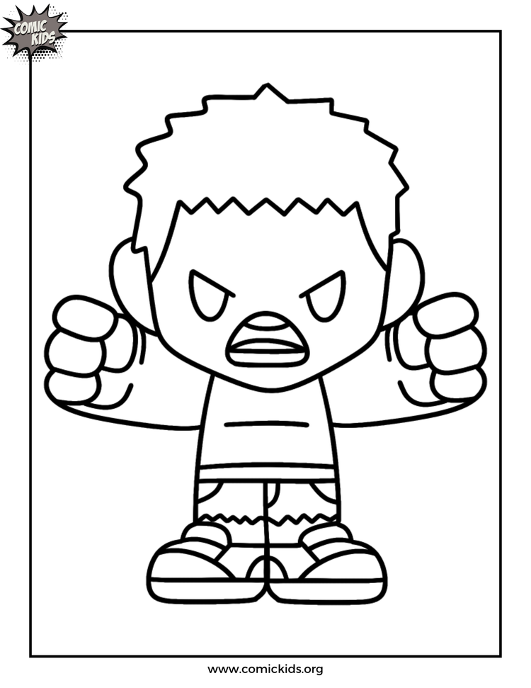 Free Printable Comic Drawing and Coloring Pages for Kids — Comic Kids
