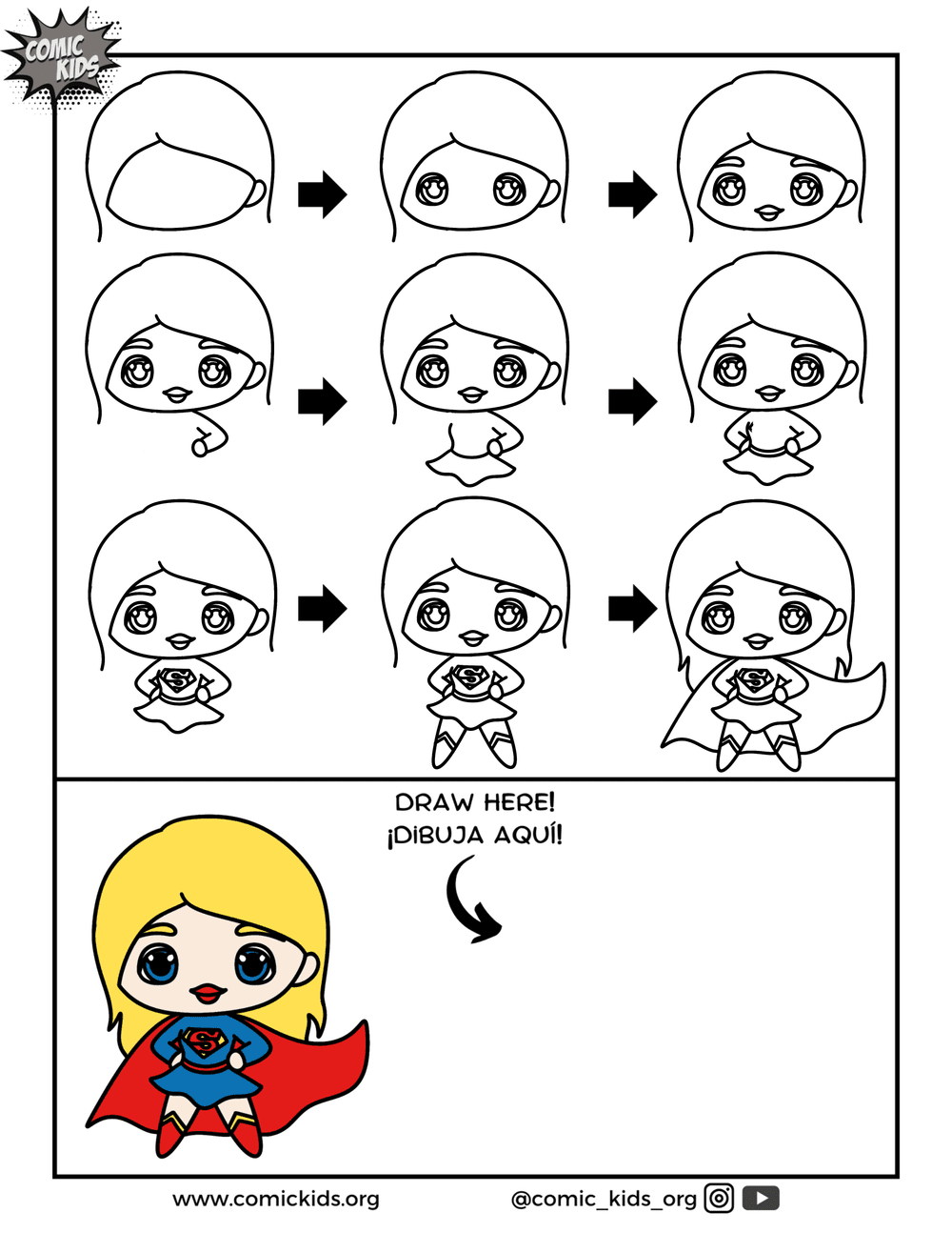 Free Printable Comic Drawing and Coloring Pages for Kids — Comic Kids