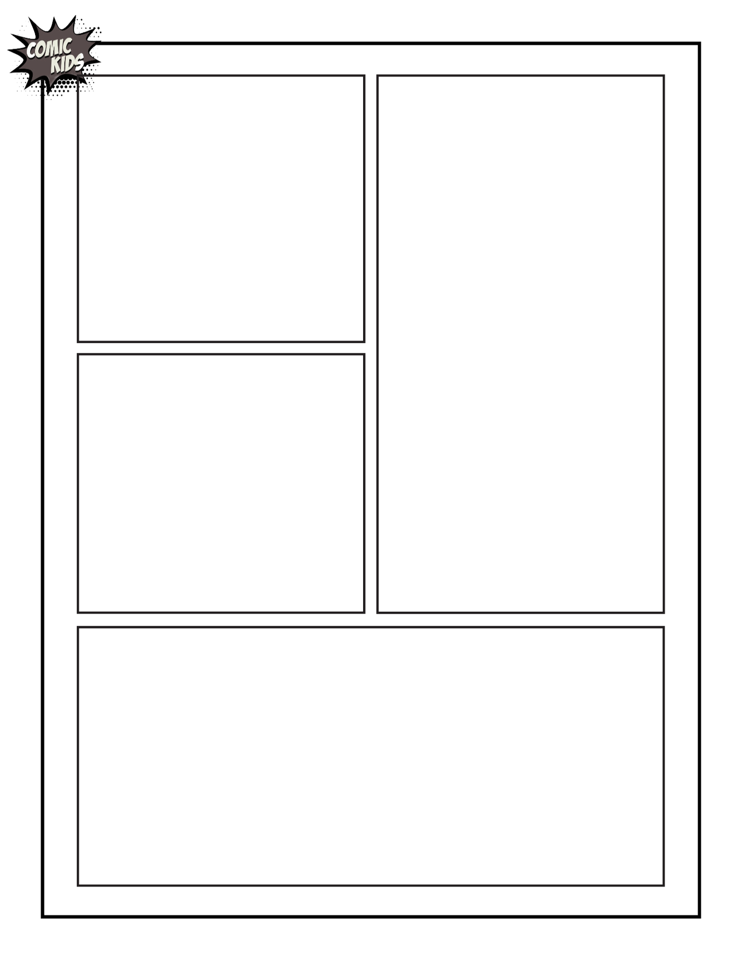 Free blank comic pages and comic bubble ideas to create your own comic ...