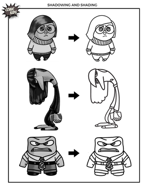 How to shadow and shade cartoon characters — Comic Kids