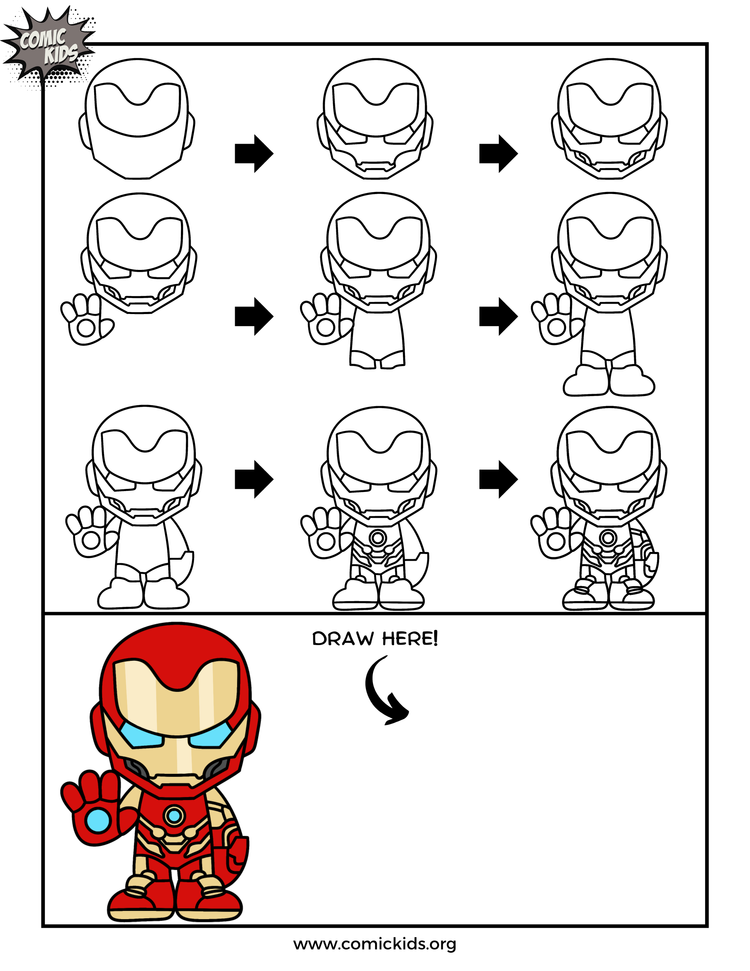 Free Printable Comic Drawing and Coloring Pages for Kids — Comic Kids