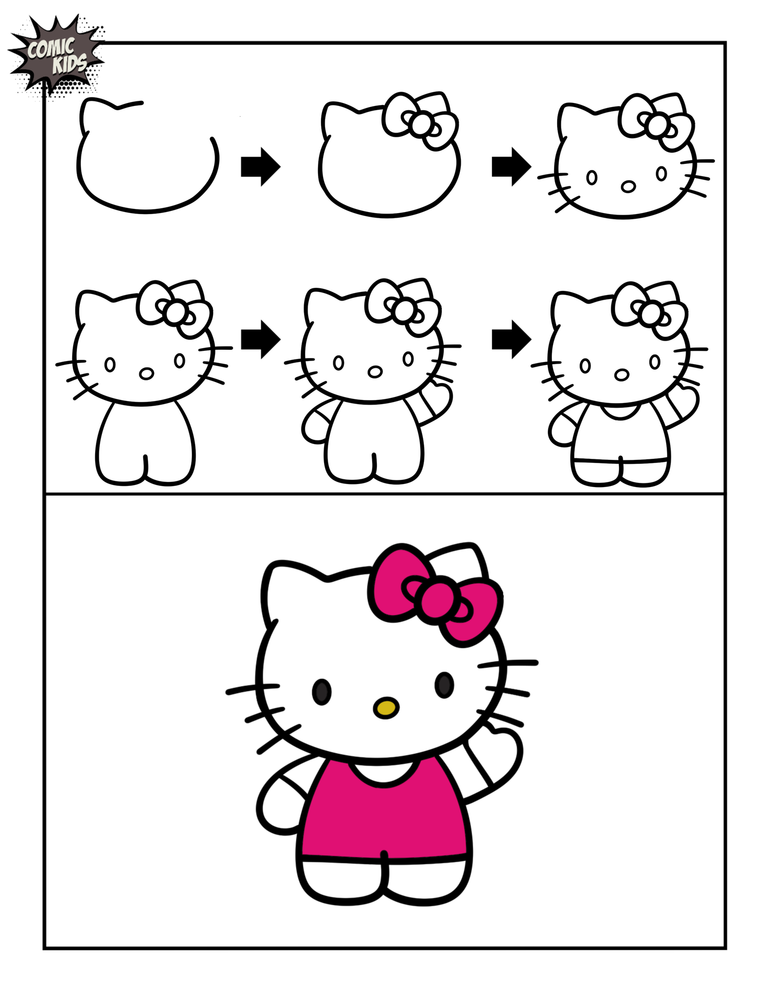 Free Cartoon Coloring Pages and Free Drawing Pages for Kids — Comic Kids