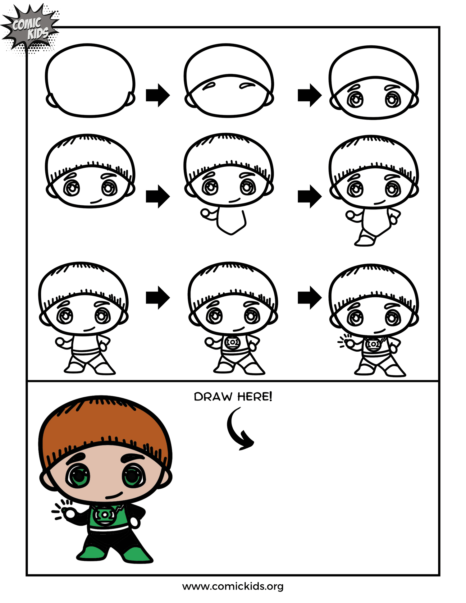 Free Printable Comic Drawing and Coloring Pages for Kids — Comic Kids