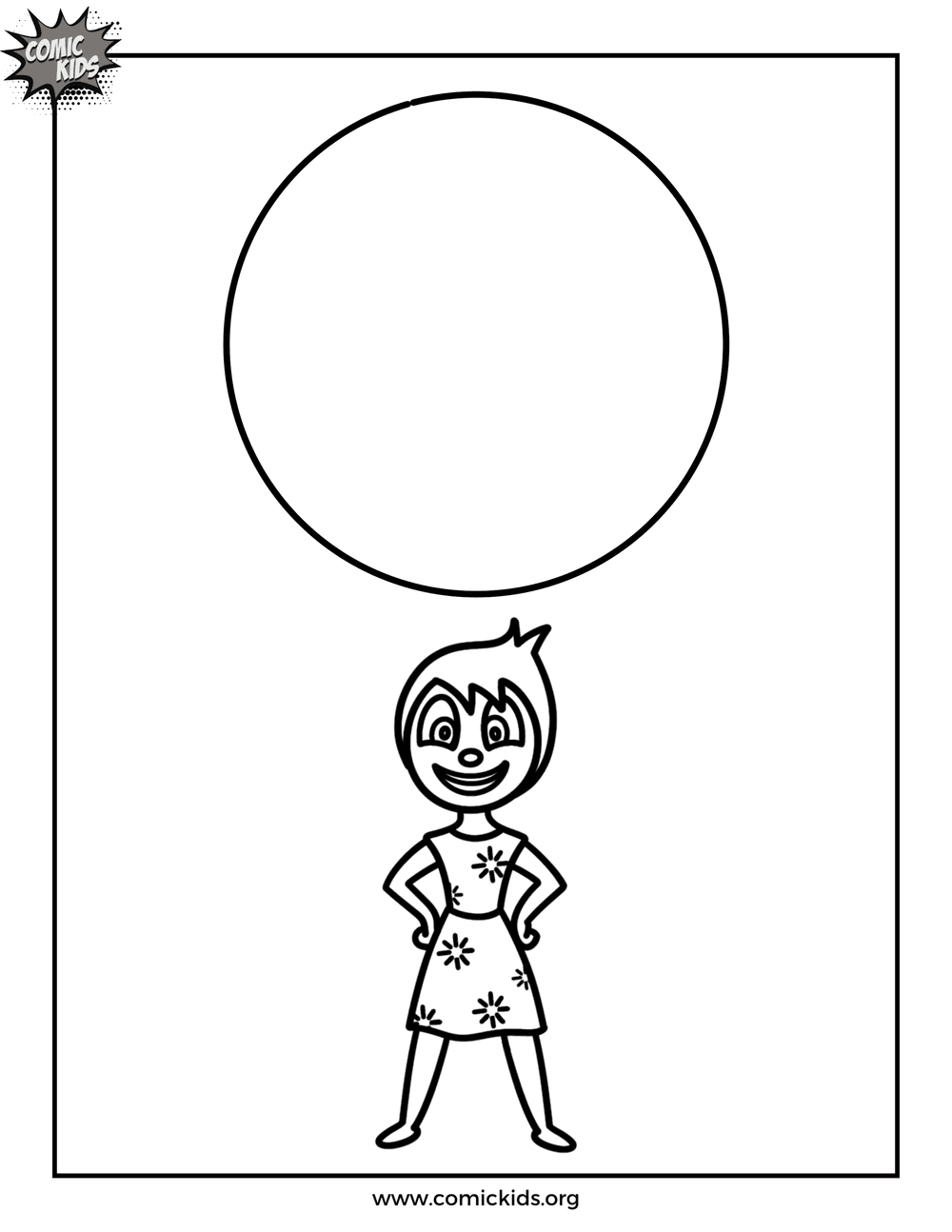 Free Cartoon Coloring Pages and Free Drawing Pages for Kids — Comic Kids