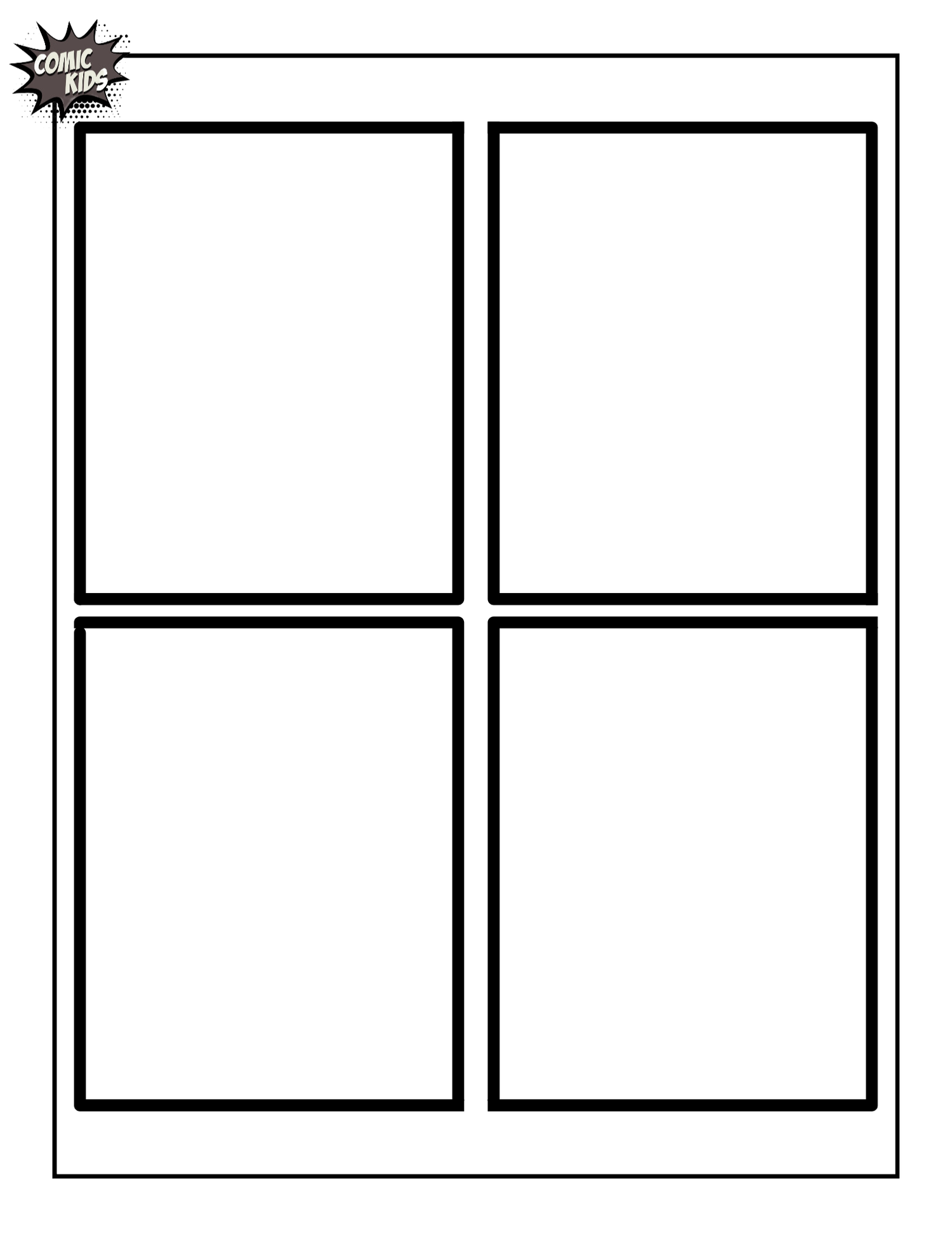 Free blank comic pages and comic bubble ideas to create your own comic ...