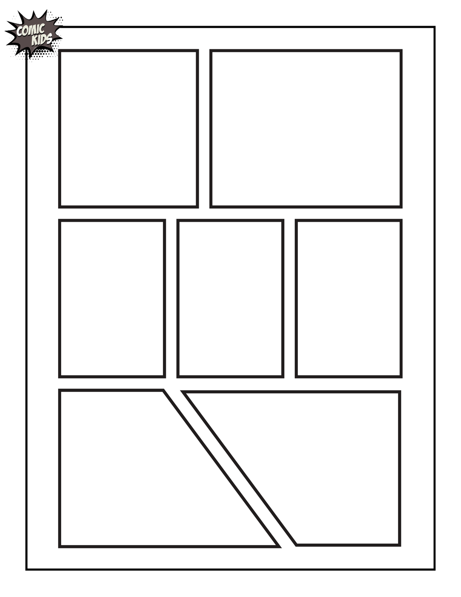Free blank comic pages and comic bubble ideas to create your own comic ...