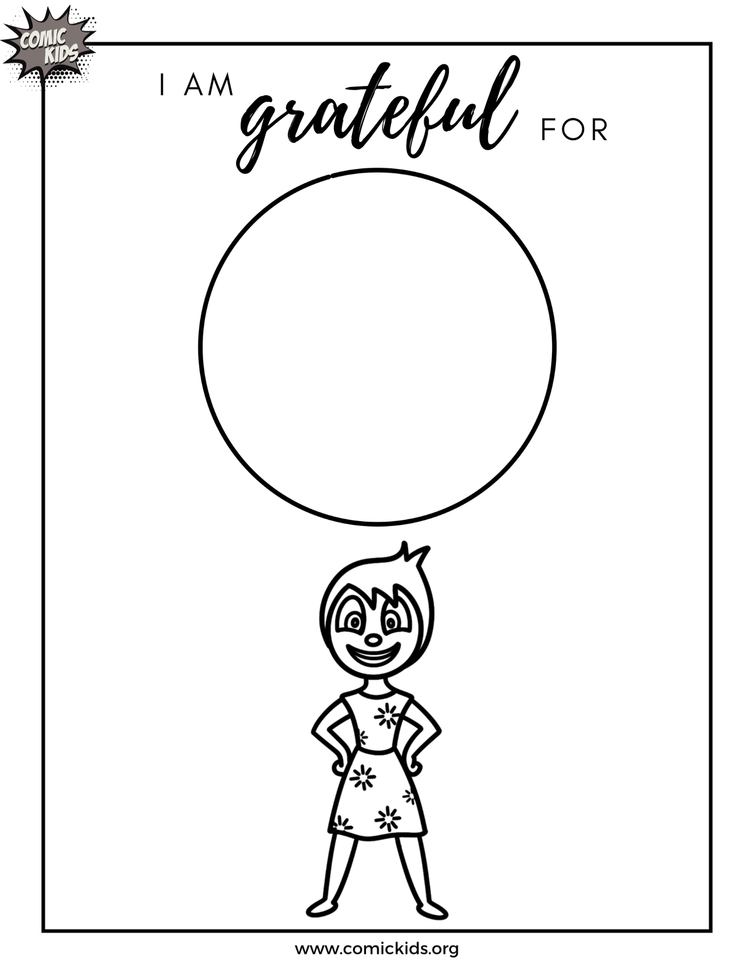 Free Cartoon Coloring Pages and Free Drawing Pages for Kids — Comic Kids