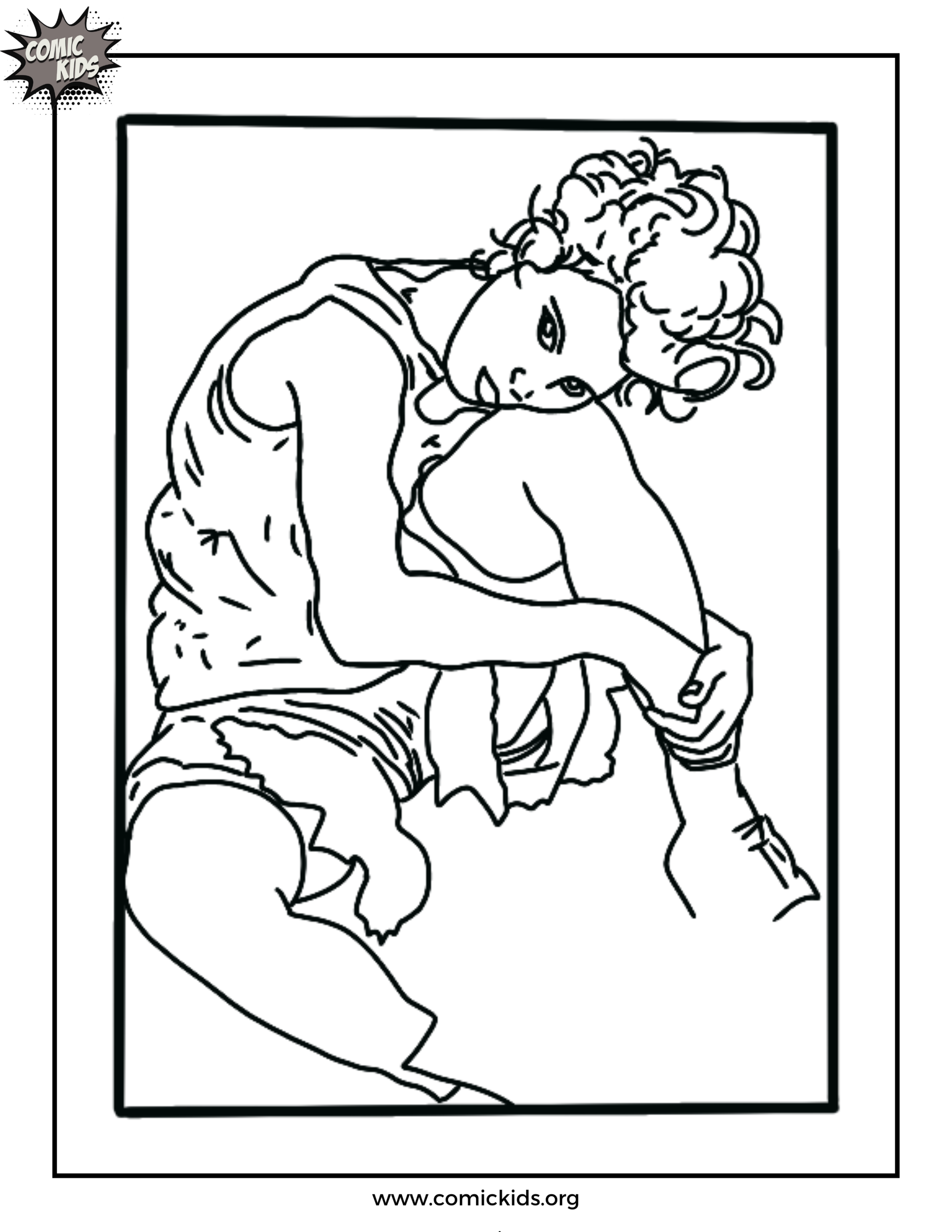 Free Art History Coloring Pages and Learn to Draw Pages from the Early ...