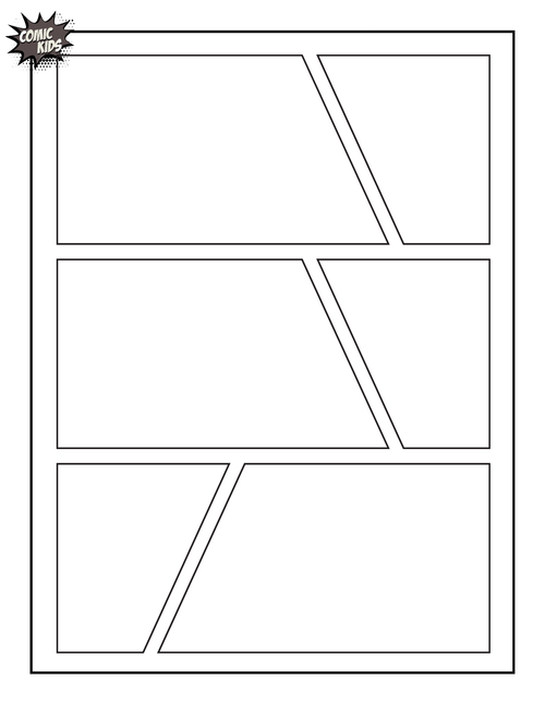 Free blank comic pages and comic bubble ideas to create your own comic ...