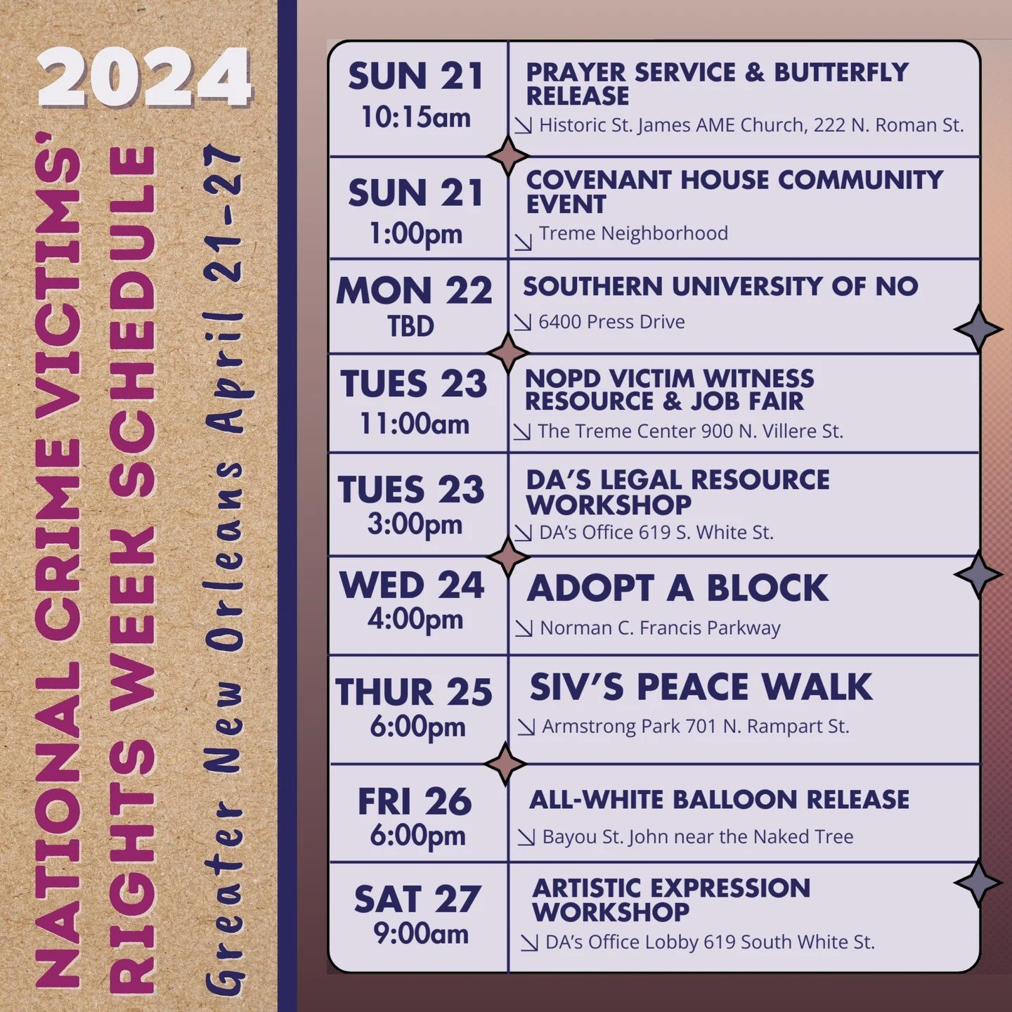 OPERATION RESTORATION — Crime Survivors Guide