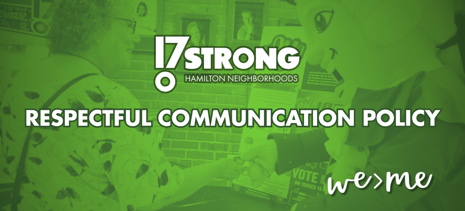 Respectful Communication Policy — 17STRONG