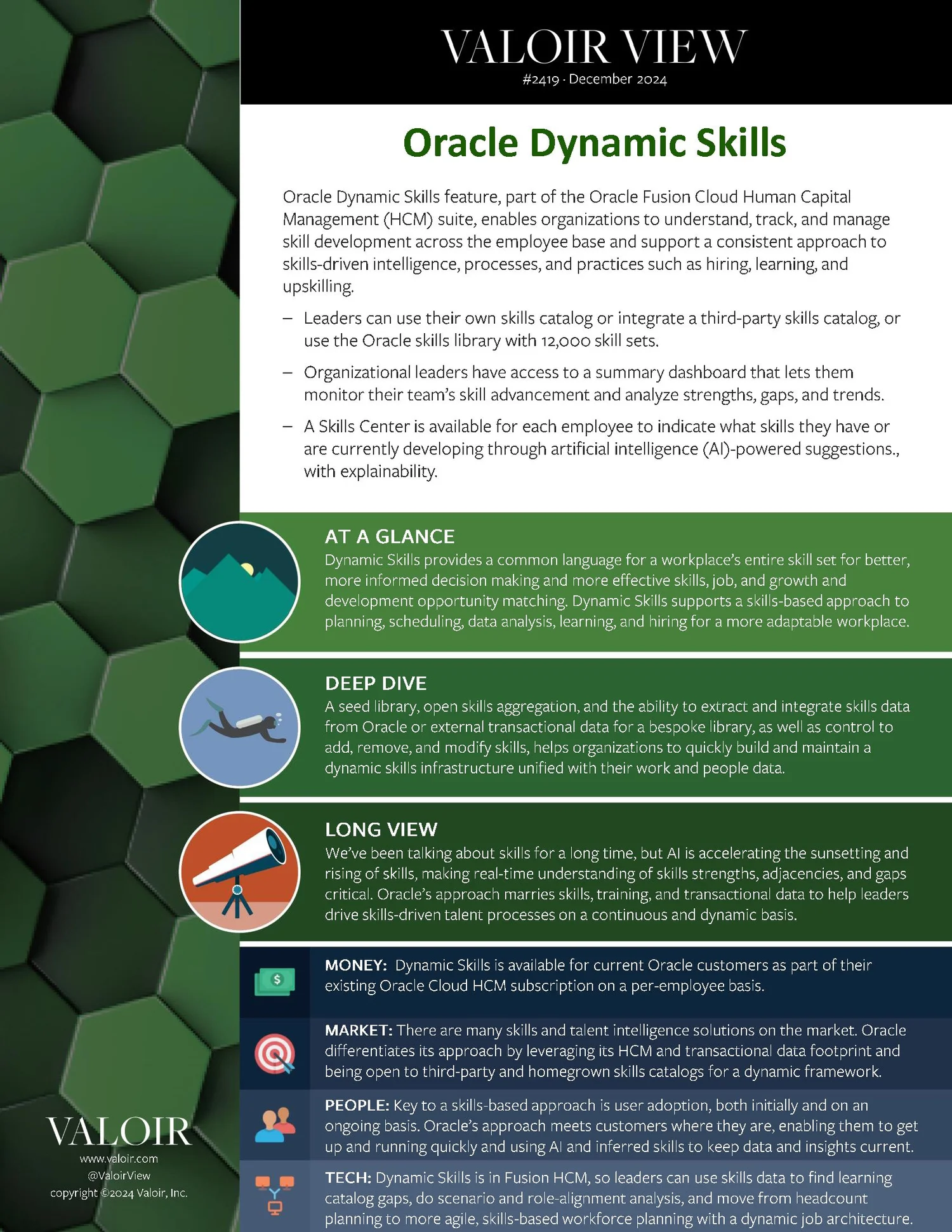 Oracle Dynamic Skills — Valoir