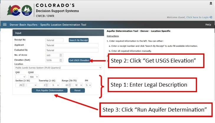 Denver Basin Aquifer Determination Guide | CO Water Rights Tool ...