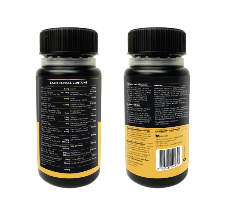 BN Iron Free Multivitamin - Capsules — Healthy Lifestyles Australia