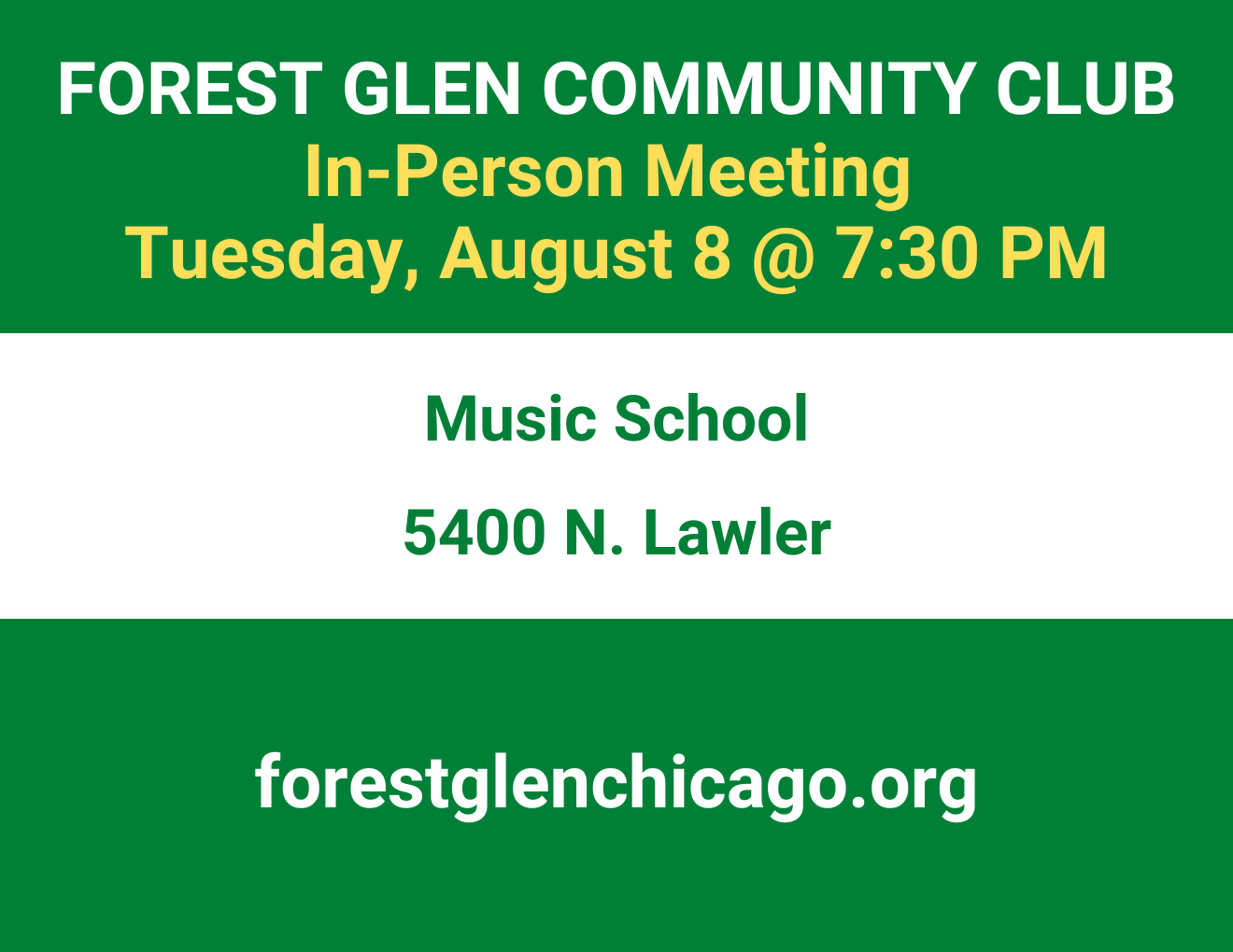 Events — Forest Glen Community Club