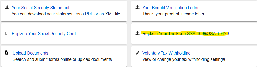 How To Get Your Form SSA-1099 — Medicare Mindset, LLC