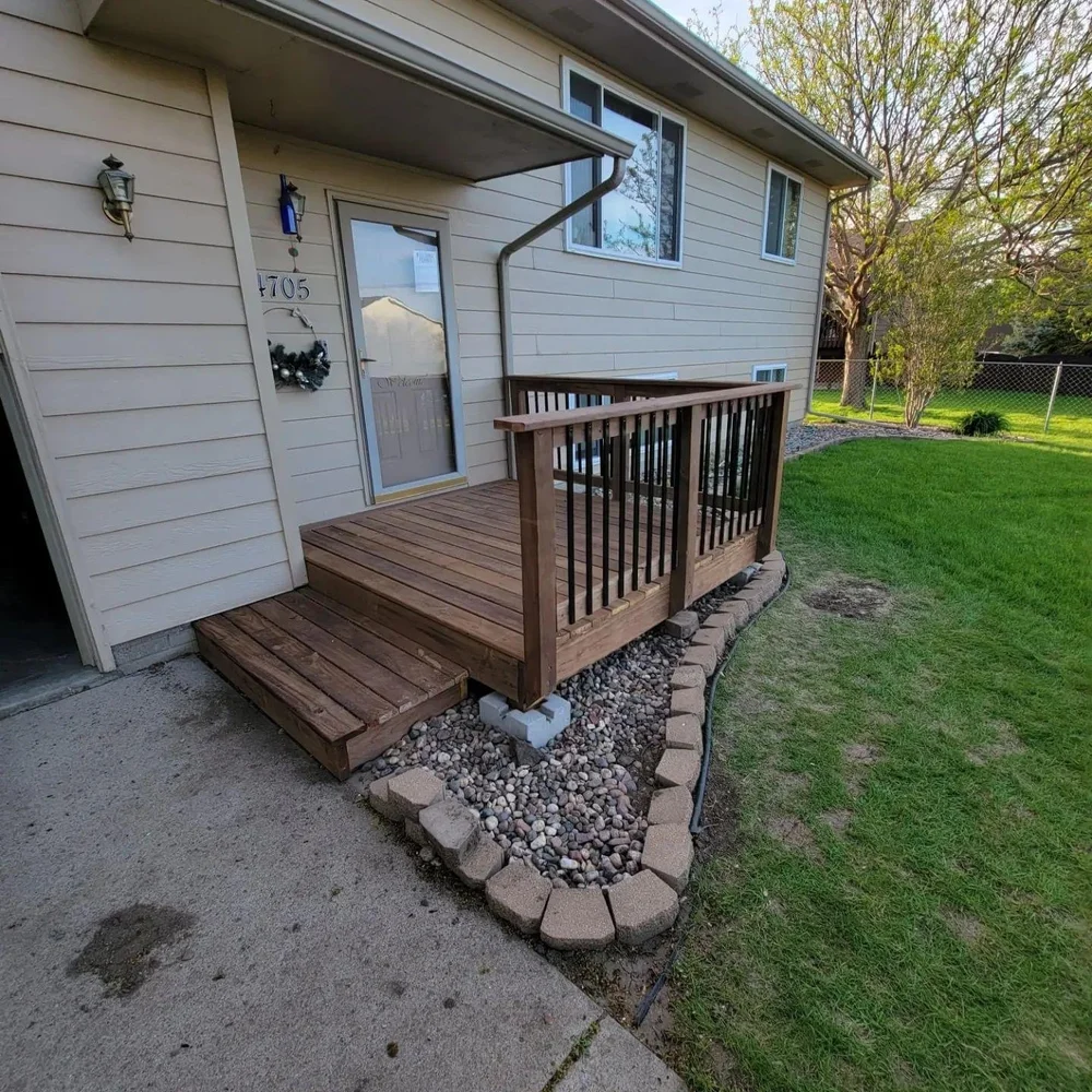 Sioux Falls Front and Back Custom Deck — DaleTree Decks & Outdoor Lighting