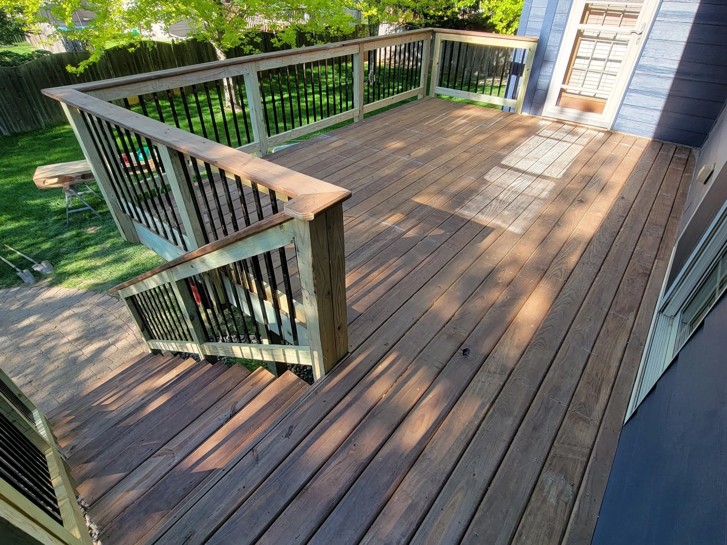 Building a Deck in Sioux Falls, SD with Cedar Tone Pressure Treated ...
