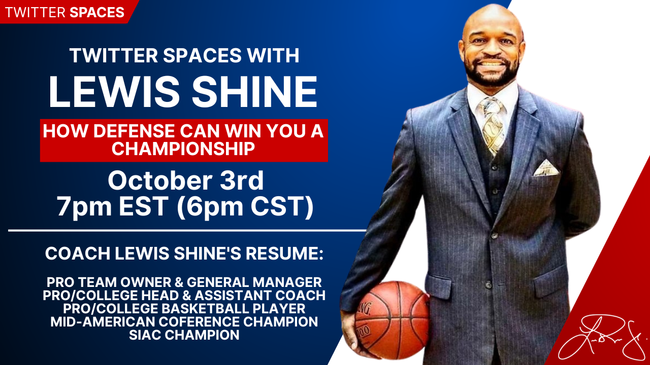 Twitter Spaces — LEWIS SHINE