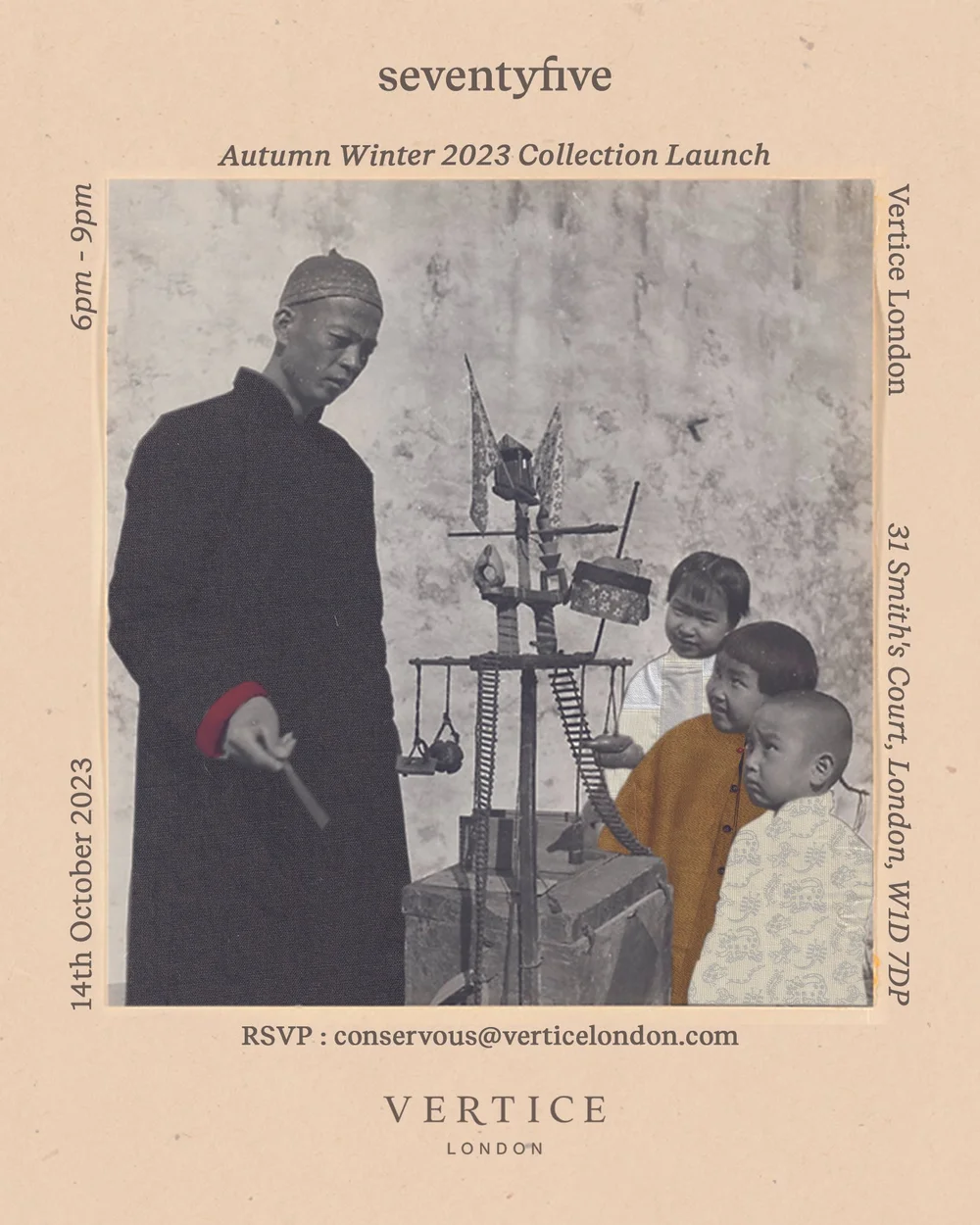 Vertice x seventyfive AW 23 Launch: Oct 14th — seventyfive
