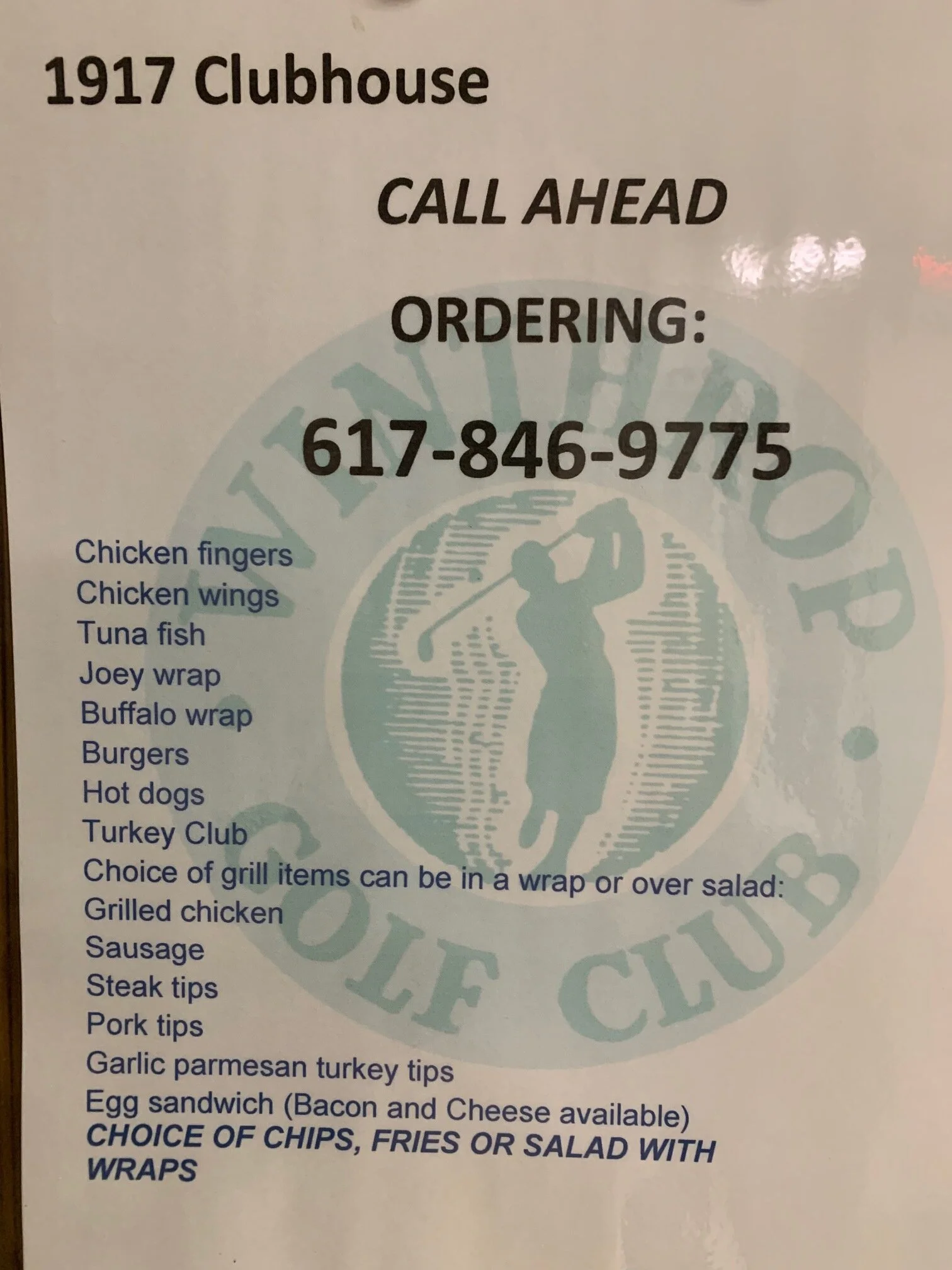 1917 Clubhouse — Winthrop Golf Club