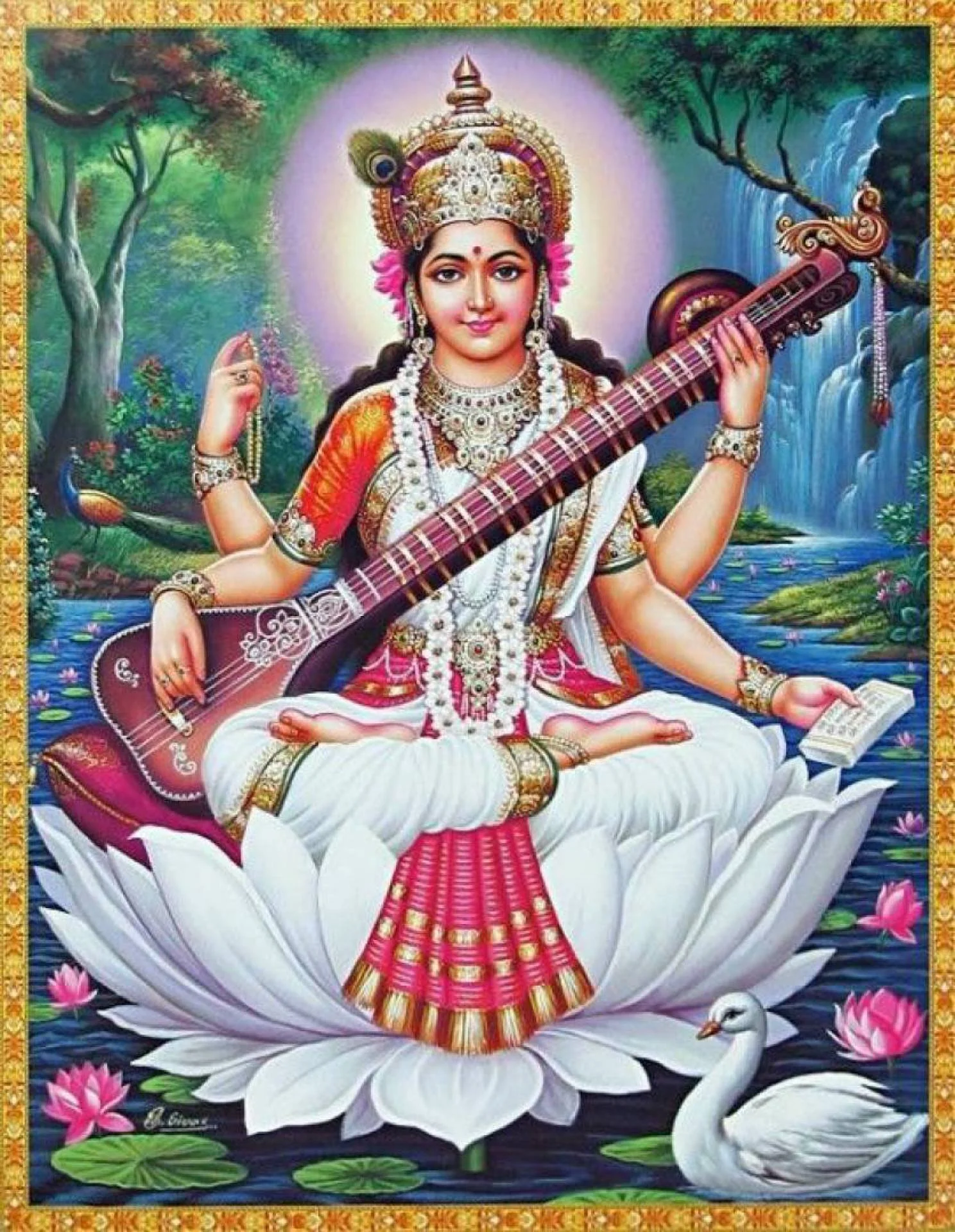Sarasvatī सरस्वती, - Satya Yoga