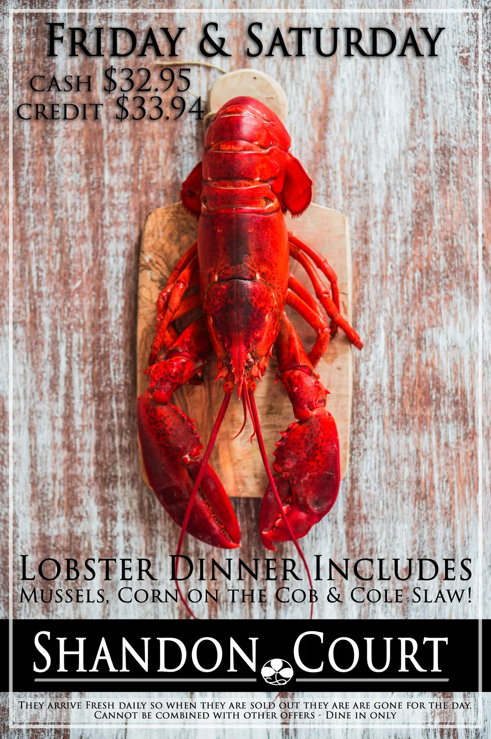 Irish Restaurant — Shandon Court