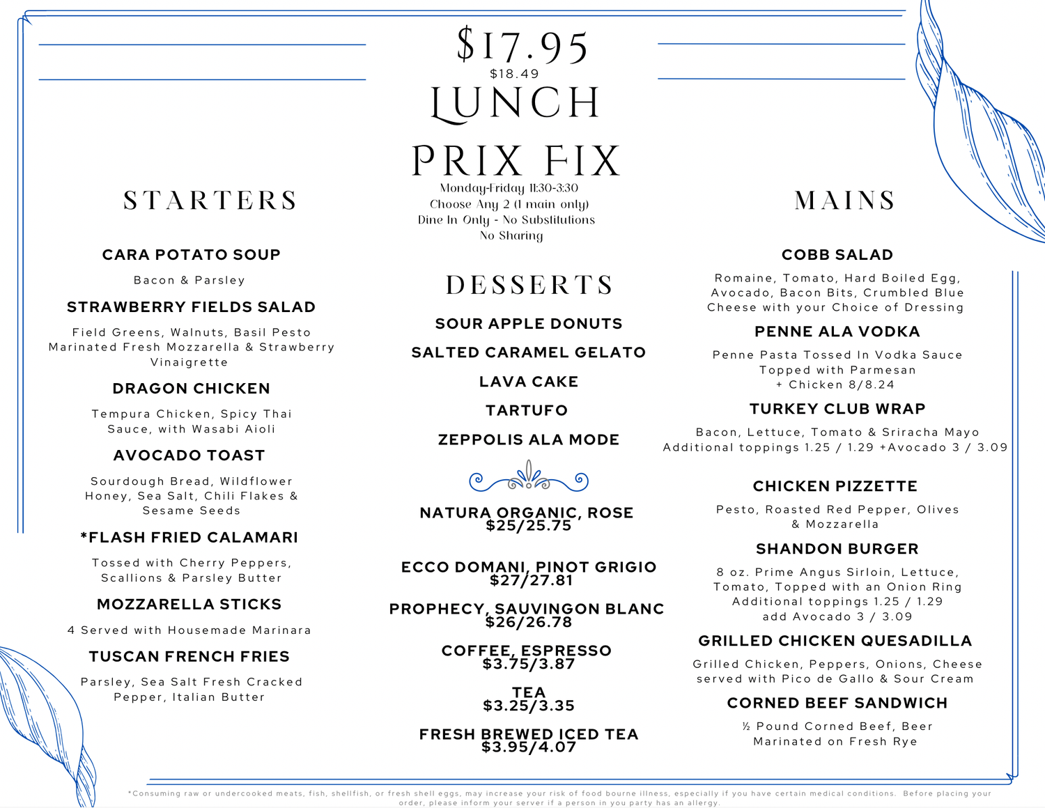 Irish Restaurant — Shandon Court