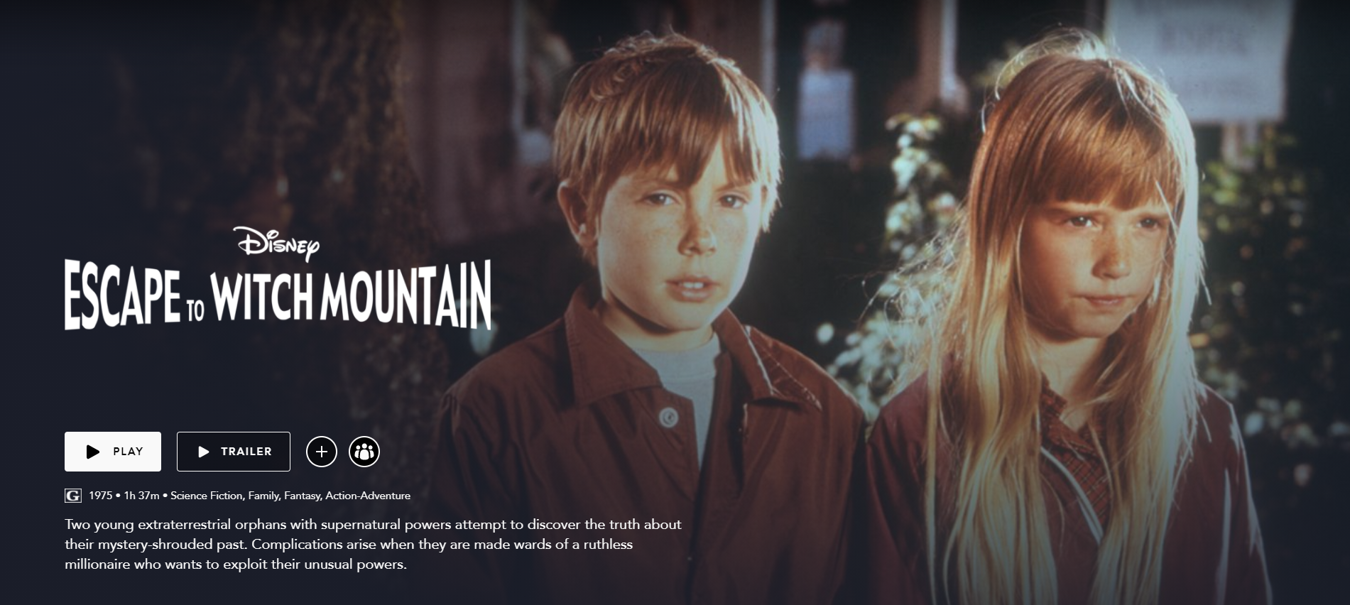 Review: Disney's Escape to Witch Mountain (1975) — Disnerd Movie Challenge