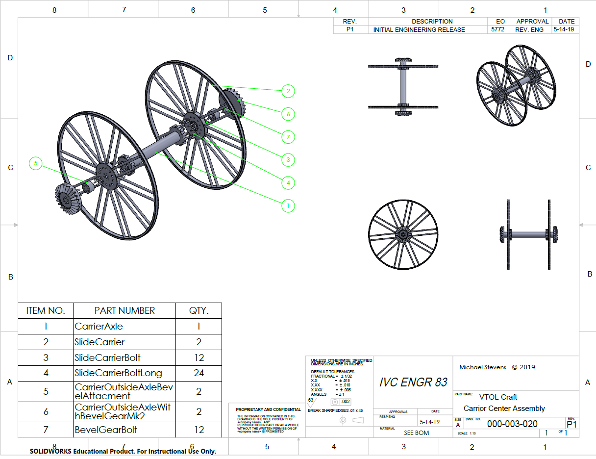 SolidWorks Design — Michael Stevens