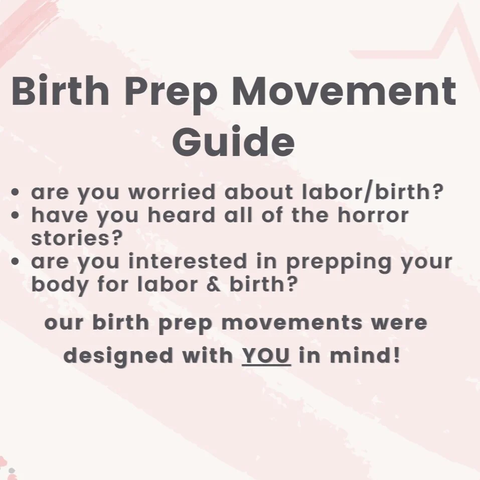 Free Birth Prep Movement Guide — Recharged Performance Therapy